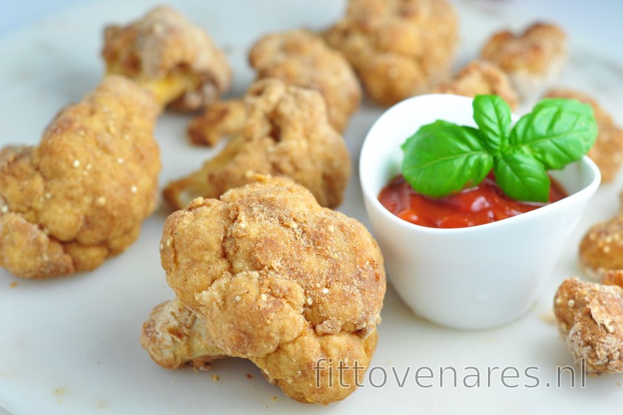 Bloemkool gebakken in beslag | fittovenares.nl